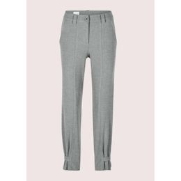Madeleine Mode MADELEINE Damen Stoffhose "Stoffhose Mid Waist 7/8-Businesshose"steingrau, melange, Gr. 36, Obermaterial: 63% Polyester PES. 32% Viskose CV. 5%