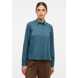 Eterna Damen Hemdbluse "LOOSE FIT"eukalyptus, Gr. 48, 79% cotton, 3% Elasthan, 18% Polyamid, Blusen