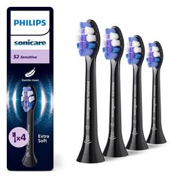 Herren Aufsteckbürsten "S Sensitive", 8 Stk., transparent, PHILIPS SONICARE, Zahnbürstenköpfe, für empfindliche Zähne und Zahnfleisch, für jedes