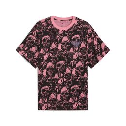 Puma Damen Trainingsshirt "World Tour-nament T-Shirt mit Allover-Print Herren", rosa, Gr. M, clean, Obermaterial: 100% Baumwolle; Rippe: 71%