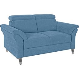 Sit & More 2-Sitzer SIT & MORE, B:156cm H:84cm T:93cm, blau, Sofas, "Arngast", inklusive Federkern und Kopfteilverstellung