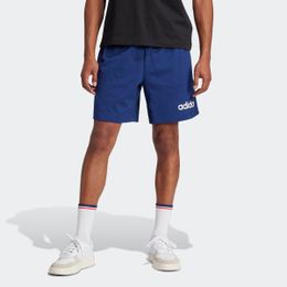 Herren Shorts "M LIN SJ SHO", blau, Gr. L, adidas Sportswear, Obermaterial: 74% Baumwolle, 26% Polyester, Hosen