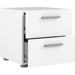 Nachtkommode Inosign, B:40cm H:42,3cm T:40,3cm, wei&szlig;, Spanplatte, Sideboards, "Pepe, Nachttisch, Nachtschrank, Beistelltisch", mit 2 Schubl&auml;den,