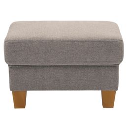 Polsterhocker Home Affaire, B:63cm H:48cm T:74cm, braun, 100% Polyester, Hocker, "Conville", Passend zur Servie "Conville", mit Federkern