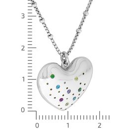 Firetti Damen Kette mit Anh&auml;nger "Schmuck Geschenk Silber 925 Halsschmuck Halskette Venezianer Herz", Silber 925 (Sterlingsilber), L: 45 B: 1,3mm,