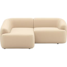 Ecksofa Inosign, B:216cm H:81cm T:196cm, beige, 95% Polyester, 5% Polyamid, Wohnzimmer, Sofas, "Nergal, kompakte Stellmaße, Breite 216cm, organisches