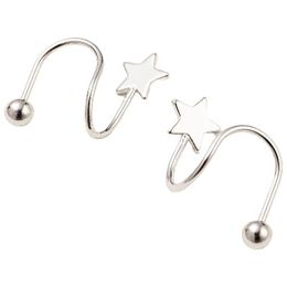 Firetti Damen Paar Ohrstecker "Schmuck Geschenk Silber 925 Ohrschmuck Ohrringe Sterne", 5,5mm, Silber 925 (Sterlingsilber), silber, Silber 925