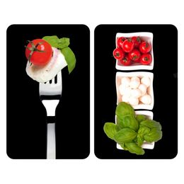 Wenko Herd-Abdeckplatte "Universal Modell Caprese", B/H/L: 30cm x 52cm, 2 Stk., bunt, Herdabdeckplatten, Herdabdeckung f&uuml;r alle Herdarten, kratzfest,