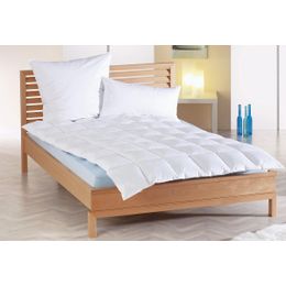 H&auml;ussling Daunenbettdecke + Kopfkissen HAEUSSLING, wei&szlig;, Bettdecken Bezug: 100% Baumwolle. Kopfkissen Bezug: 100% Baumwolle. Bettdecken F&uuml;llung: 60%