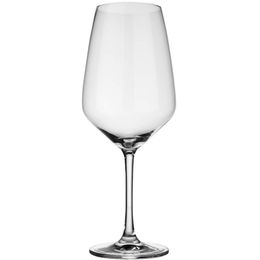 Rotweinglas "Voice Basic", &Oslash; 8,7cm x 23cm, 200ml, 4 Stk., transparent, VIVO VILLEROY & BOCH GROUP, Trinkgef&auml;&szlig;e, Kristallglas, sp&uuml;lmaschinengeeignet