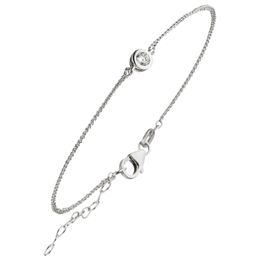 Jobo Damen Armband "Armband mit Zirkonia", 19cm, Silber 925 (Sterlingsilber), silber, Silber 925 (Sterlingsilber), Armb&auml;nder, 925 Silber 19 cm