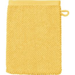 Waschhandschuh Ross, B:16cm L:21cm, gelb, Frottier, Handt&uuml;cher, "SELECTION", 100 % Bio-Baumwolle