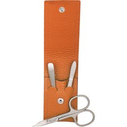 ERBE® ERBE Kinder Maniküre-Etui "ERBE Maniküre Set Taschen-Etui Serie "Piemont", 3-tlg, Inox", B/H/T: 50mm x 100mm x 20mm 3 Stk., orange, B:50mm H:100mm