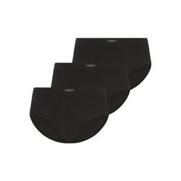 YSABEL MORA Herren Slip "BASIC COLLECTION COTTON", Gr. S, schwarz, Obermaterial: 95% Baumwolle, 5% Elasthan, unifarben, Unterhosen, mit praktischem