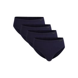 Bugatti Herren Slip "Slip 4er Pack", Gr. XL, blau, Obermaterial: 95% Baumwolle CO. 5% Elasthan EL., Unterhosen