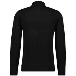 Ragman Herren Rundhalspullover, schwarz, Gr. S, 100% Wolle, Pullover