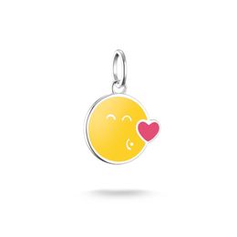 Thomas Sabo Damen Charm-Einhänger "SMILEYWORLDKiss Charm - Connect", silber, Silber 925 (recycelt), Charms