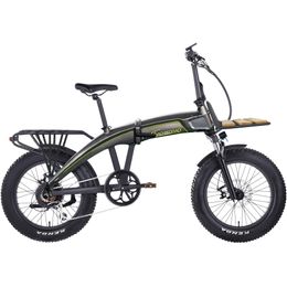 SACHSENRAD E-Bike "F6L", 45cm, 20 Zoll (50,80cm), schwarz, Elektrofahrräder, LCD-Steuerdisplay, Fahrmodus, Pedelec, LED-Frontlicht / Rücklicht