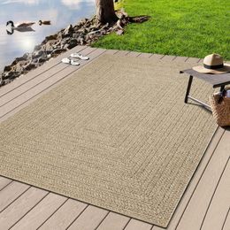Teppich MERINOS, B:60cm H:10mm L:90cm, beige, Polypropylen, Flur, Teppiche, "Kenzy 2", robuster In- und Outdoor Teppich im nat&uuml;rlichen Jute-Look,