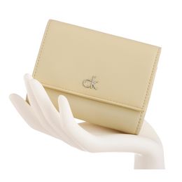 Calvin Klein Damen Geldb&ouml;rse "CK RE-LOCK MEDIUM TRIFOLD", beige, Lederimitat, Polyester, unifarben, Kleinlederwaren, Damen Portemonnaie, Geldbeutel