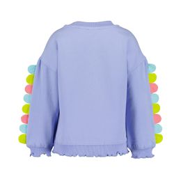 Blue Seven Mädchen Sweater "Blue Seven Mädchen Sweatshirt"4644, lila, Gr. 128, 95% Baumwolle, 5% Elasthan, Sweatshirts