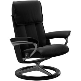 Relaxsessel stressless, B:93cm H:103cm T:79cm, schwarz, Leder BATICK: BATICK ist ein leicht korrigiertes, durchgef&auml;rbtes und genarbtes M&ouml;belleder,