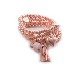 Damen Armband "Jasna", rosa, Collezione Alessandro, Metall, Armb&auml;nder