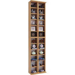 Media-Regal Vcm, B:42cm H:183cm T:20cm, braun, Regale, "Vcm Holz CD DVD Stand Regal CD Regal mit Platz für 408 CDs oder 144 DVDs oder 80-Videos