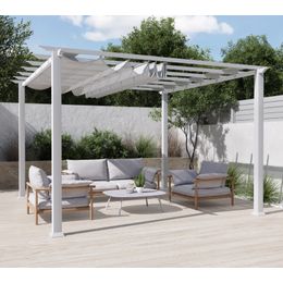 Pergola Paragon, B:350cm H:235cm T:350cm, weiß, Garten, Pergolen, "Florida"