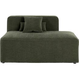 Recamiere Home Affaire, B:140cm H:76,5cm T:93cm, grün, 100% Polyester, Sofas, "Sundstrup", Modulserie, individuelle Zusammenstellung