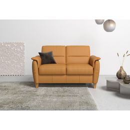 2-Sitzer Home Affaire, B:149cm H:89cm T:89cm, gelb, Luxus-Microfaser (100% Polyester);Struktur (100% Polyester);Luxus-Microfaser in Lederoptik (100%