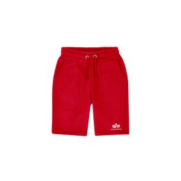 Jungen Sweatshorts "Basic Jogger Short SL Kids", rot, Gr. 14, Alpha Industries, Obermaterial: 80% Baumwolle, 20% Polyester, Hosen
