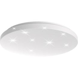 Blulaxa LED Deckenleuchte "Aina-L", Ø 33cm H: 6cm, 1 Stk., weiß, Wohnzimmer, Leuchten, Sternenhimmel, 24W 1600lm Switch CCT 330mm, rund