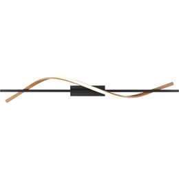 Globo LIGHTING Deckenleuchte "WATKINS", H: 17cm, 1 Stk.schwarz matt, Leuchten, Deckenlampe Wohnzimmer-Leuchte Schlafzimmer-Leuchte Flur K&uuml;che