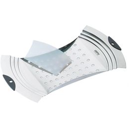 Gefu Sp&auml;tzlereibe "ERGO", B:19cm L:33,7cm T:2,6cm, silber, K&uuml;chenreiben, f&uuml;r verschiedene Topfgr&ouml;&szlig;en