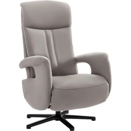 Relaxsessel DIE PLANBAR, B:71cm H:110cm T:83cm, silber, 100% Polyester, Wohnzimmer, Sessel, "MP-RS18073", 360 drehbar, inkl. man.