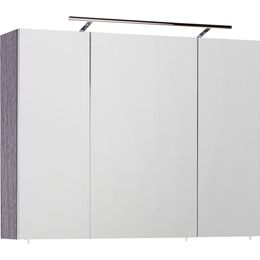 Spiegelschrank SAPHIR, B:90cm H:74cm T:20cm, grau, Melamin, Badezimmer, Schr&auml;nke, "3040", Breite 90 cm