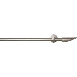 Gardinenstange Garesa, L:140cm &Oslash;:16mm, grau, Aluminium, Wohnzimmer, Gardinenstangen, "SEFRA", Vorhanggarnitur,Innenlaufgarnitur, verl&auml;ngerbar,