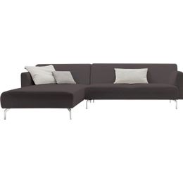 Ecksofa, B:275cm H:82cm T:179cm, grau, CREATION BY ROLF BENZ, Wohnzimmer, Sofas, "CR.446 elegantes Designsofa mit hohem Sitzkomfort", in