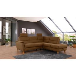 Ecksofa Home Affaire, B:236cm H:89cm T:212cm, braun, 100% Polyester;Struktur (100% Polyester);Luxus-Microfaser in Lederoptik (100% Polyester),