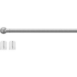 Scheibenstange GOOD LIFE, &Oslash;:10mm, silber, Kunststoff, Metall, Gardinenstangen, "Kugel"