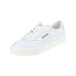 Superga Damen Sneaker "Superga Sneaker Glattleder", Gr. 46, weiß, Glattleder, Schuhe