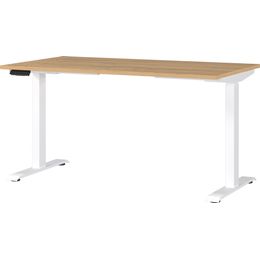 Schreibtisch Germania, B:140cm H:72cm T:80cm, beige, B&uuml;ro, Tische, "Jet, elektrisch h&ouml;henverstellbar", moderne Farbvariationen, Breite