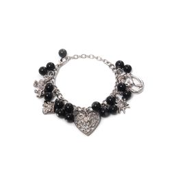 Damen Armband "Weda", schwarz, Collezione Alessandro, Metall, Armb&auml;nder
