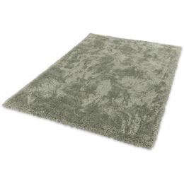 Schöner Wohnen Kollektion Hochflor-Teppich, B:67cm H:50mm L:130cm, grün, SCHÖNER WOHNEN-KOLLEKTION, Kunstfaser, Teppiche, "Heaven", besonders weich durch Microfaser, Wohnzimmer