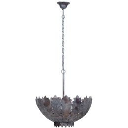Kayoom H&auml;ngeleuchte "H&auml;ngelampe Autumn Leaves Large", 1, &Oslash; 77cm H: 31cm, 1 Stk., silber, Esszimmer, Leuchten, handgefertigt, modern