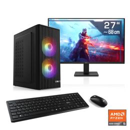 CSL PC-Komplettsystem "Spectrum V25229", Microsoft Windows 11 Home (64 Bit), 16 GB RAM 1.000 GB SSD, schwarz, Computer_Komplettsysteme