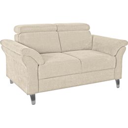 Sit & More 2-Sitzer SIT & MORE, B:156cm H:84cm T:93cm, beige, Sofas, "Arngast", inklusive Federkern und Kopfteilverstellung