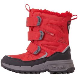Kappa Mädchen Winterboots, Gr. 31, rot, Synthetik, mehrfarbig, Schuhe, - wasserfest, windabweisend & atmungsaktiv