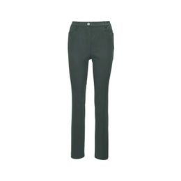 GOLDNER Damen Schlupfhose "Leichte Baumwollschlupfhose MARTHA", gr&uuml;n, Gr. 44, Obermaterial: 98% Baumwolle CO. 2% Elasthan EL., Hosen